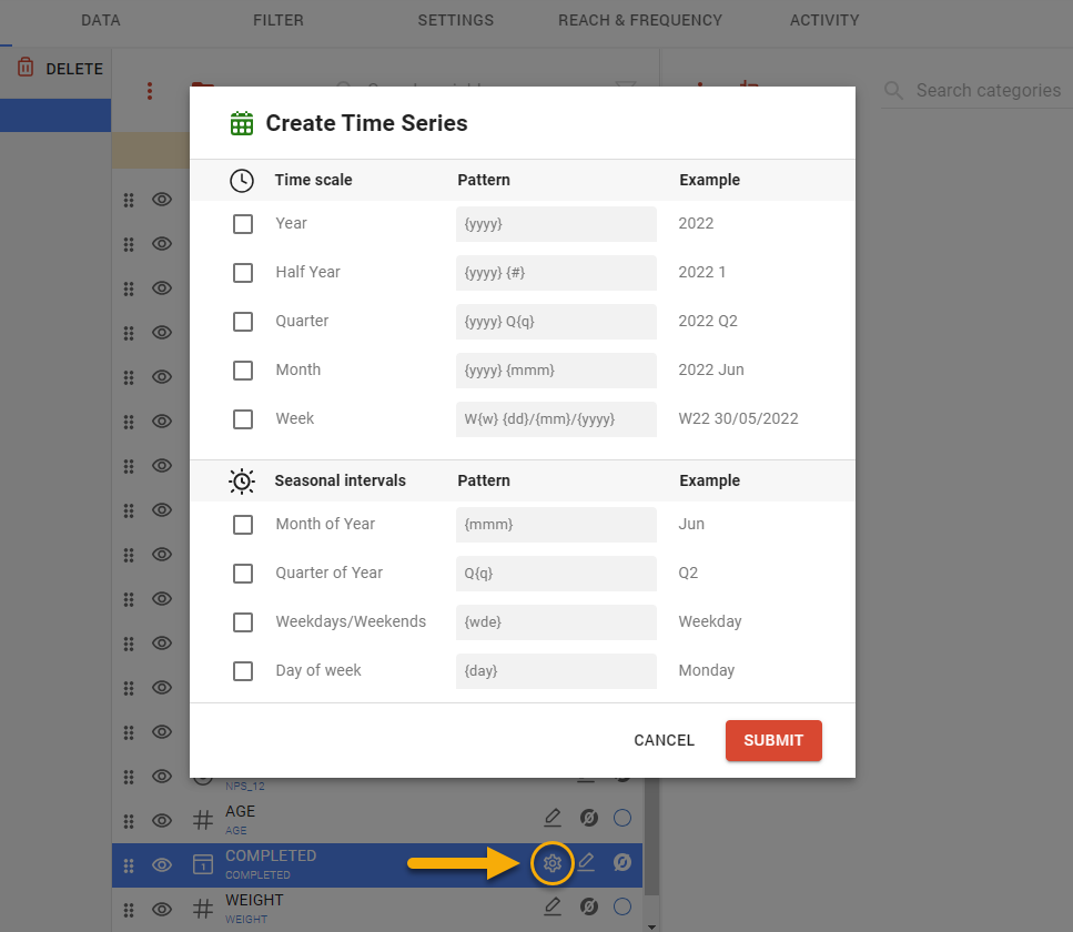 Derive time series variables from date variable
